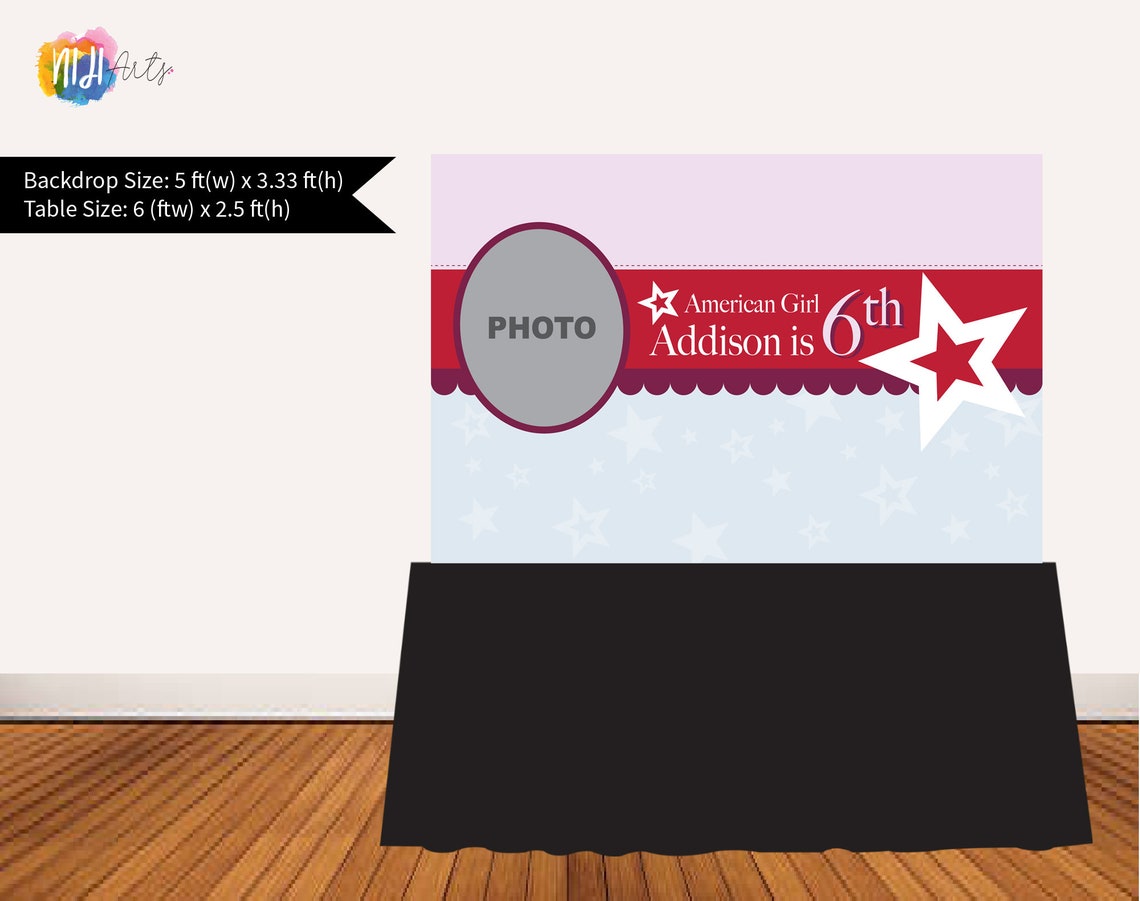 DIGITAL Printable: Personalised Birthday Backdrop | Etsy