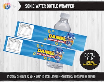 Sonic Sonic Pringles Label Sonic Birthday Label Sonic Birthday Party ...