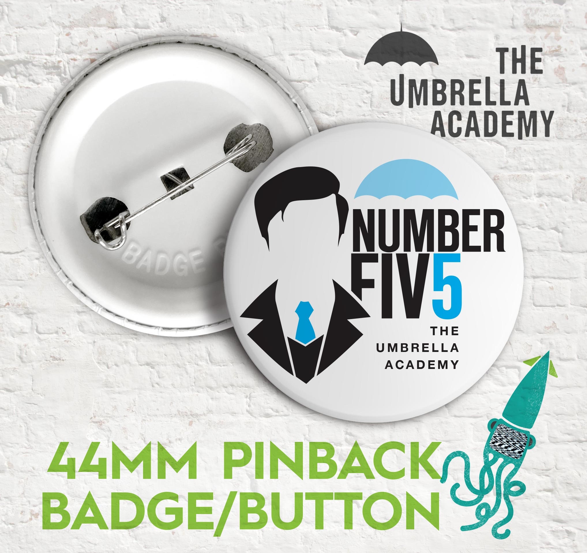 The Umbrella Academy 44mm Badges/buttons/pins | Luther, Diego, Allison ...