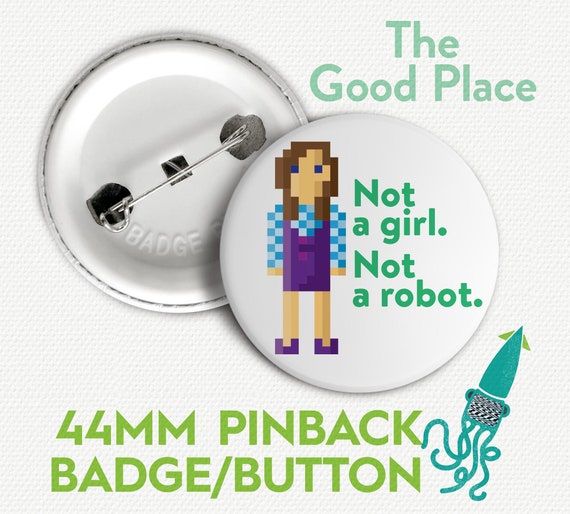 The Good Place 44mm Badge/Button/Pin Janet Not a | Etsy
