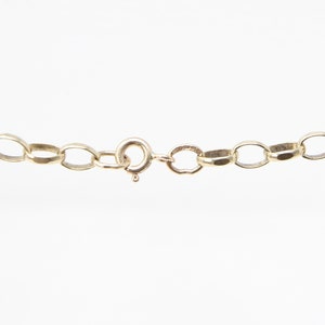 Vintage Hallmarked Solid 9ct 9k Gold Chunky Oval Belcher Rolo Chain ...