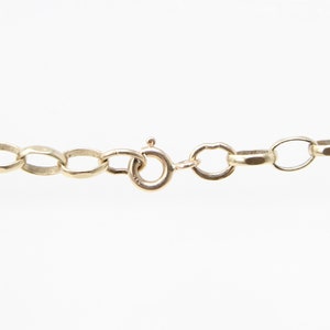 Vintage Hallmarked Solid 9ct 9k Gold Chunky Oval Belcher Rolo Chain ...