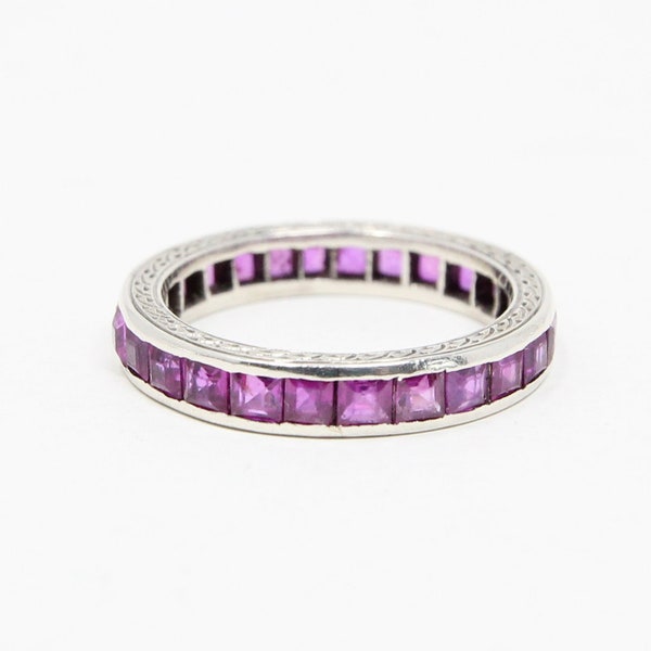 Antique Ruby Eternity Ring - Etsy