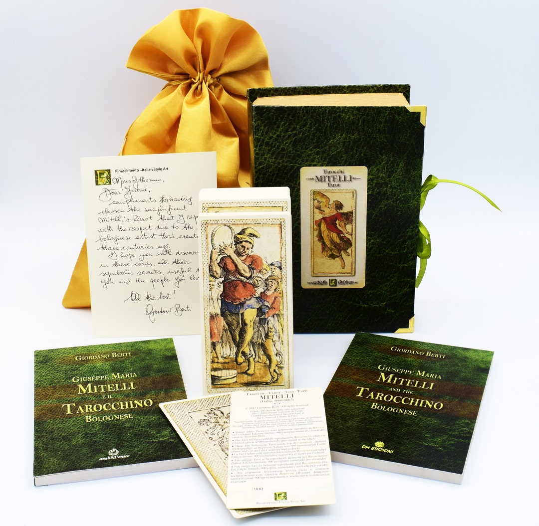 ANCIENT Tarot Mitelli 1660 DELUXE, Deck and Book - Etsy