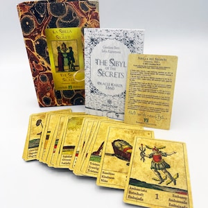 CHARMING Sibyl of the Secrets 1860, 32 ORACLE Cards, Ltd.ed. 800 Copies ...