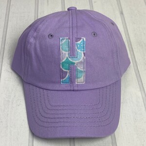 Toddler Letter Hat, Infant Initial Baseball Cap, Personalized Appliqué ...