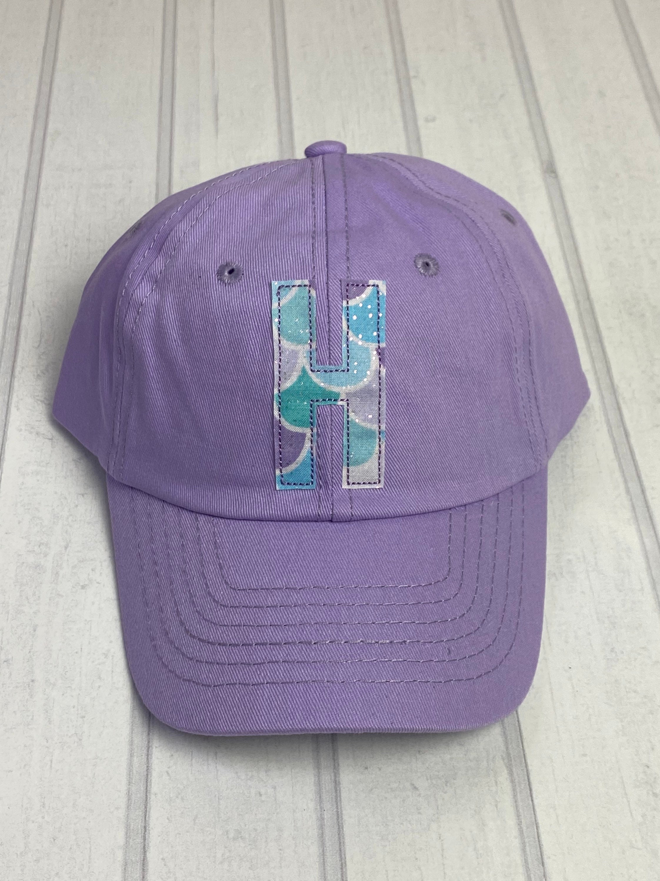 Toddler Letter Hat, Infant Initial Baseball Cap, Personalized Appliqué ...