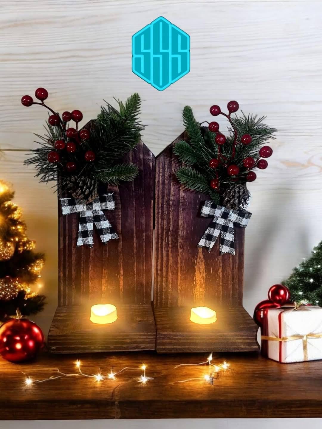 Christmas Wall Sconces - Etsy