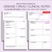 Disease Process / Medication (MAR) / Clinical Notes Printable Template ...