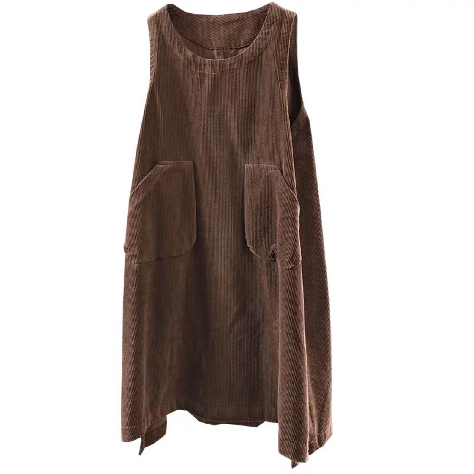 Vintage Winter Corduroy Sleeveless Dress Tunic Plus Size | Etsy
