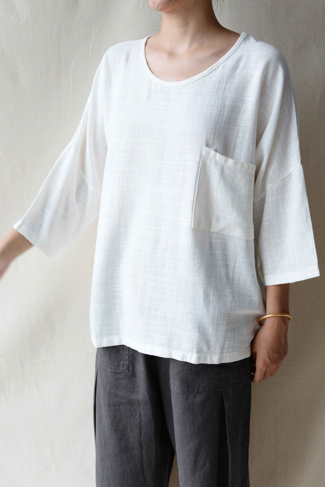 Women Linen Tops Long Sleeves Blouse Linen Shirt Breathable | Etsy