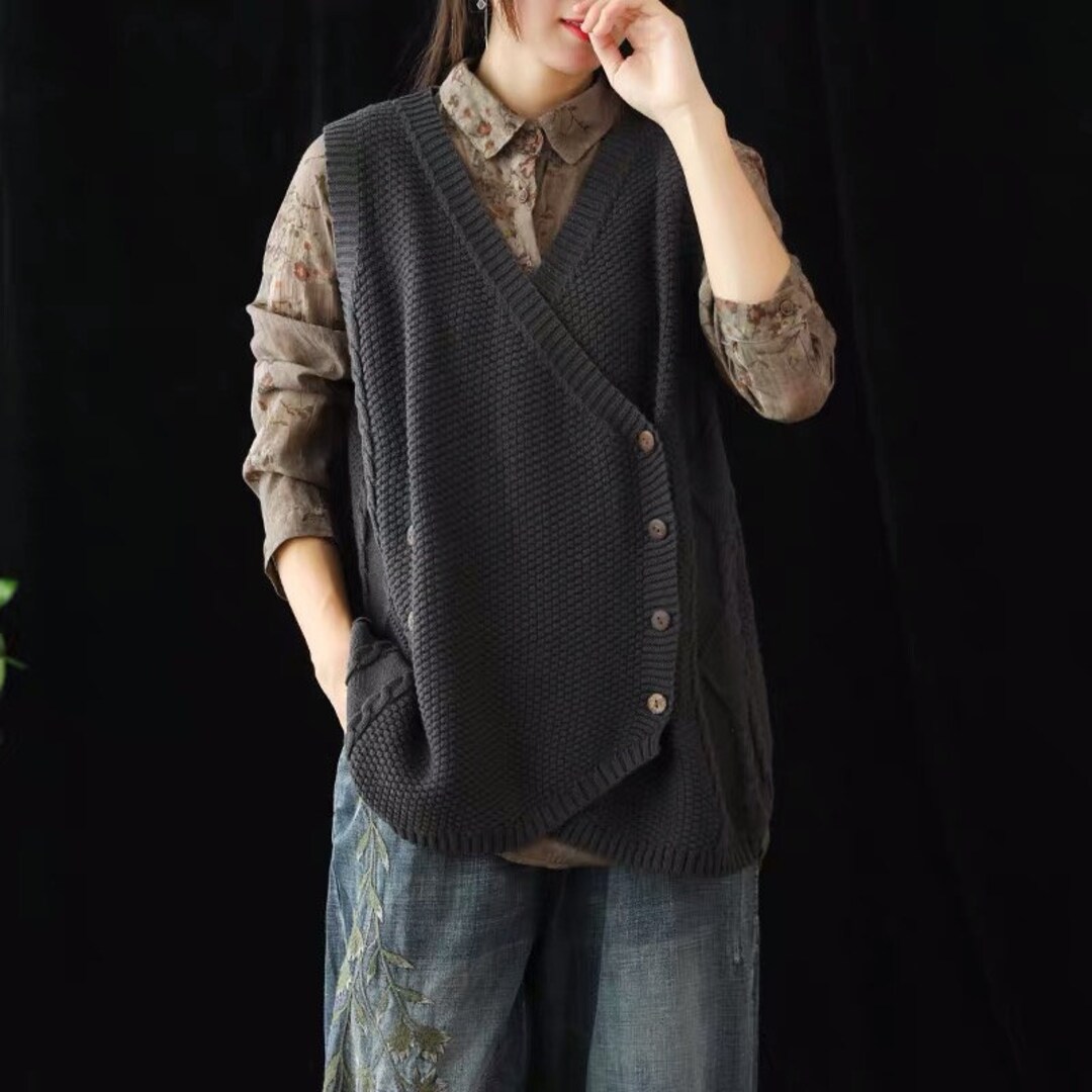 Damen Strickweste Sommerweste Ärmellose Pullover Weste - Etsy.de