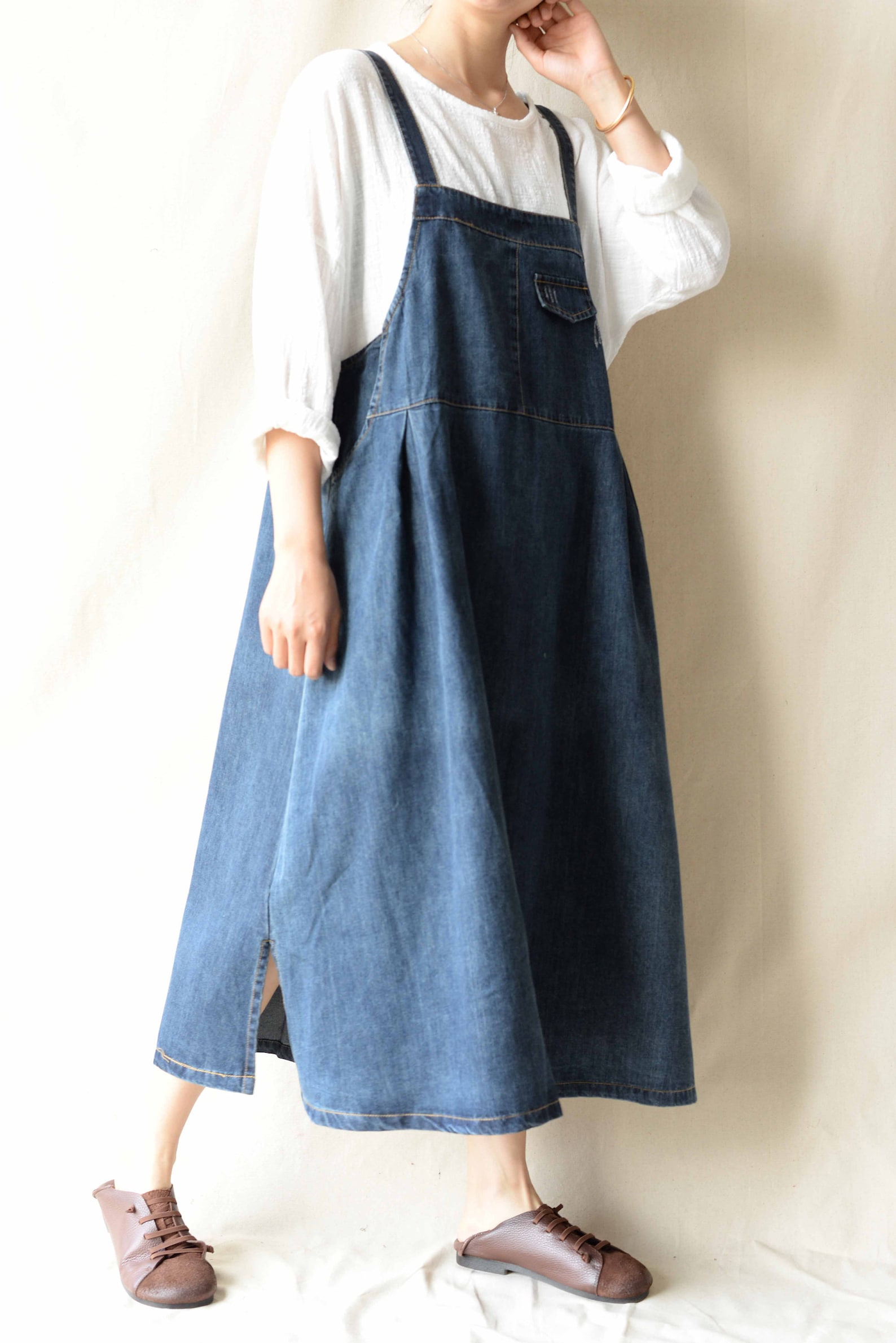 Women Overalls Dress Denim Dress Bib Dress Vintage Dress - Etsy
