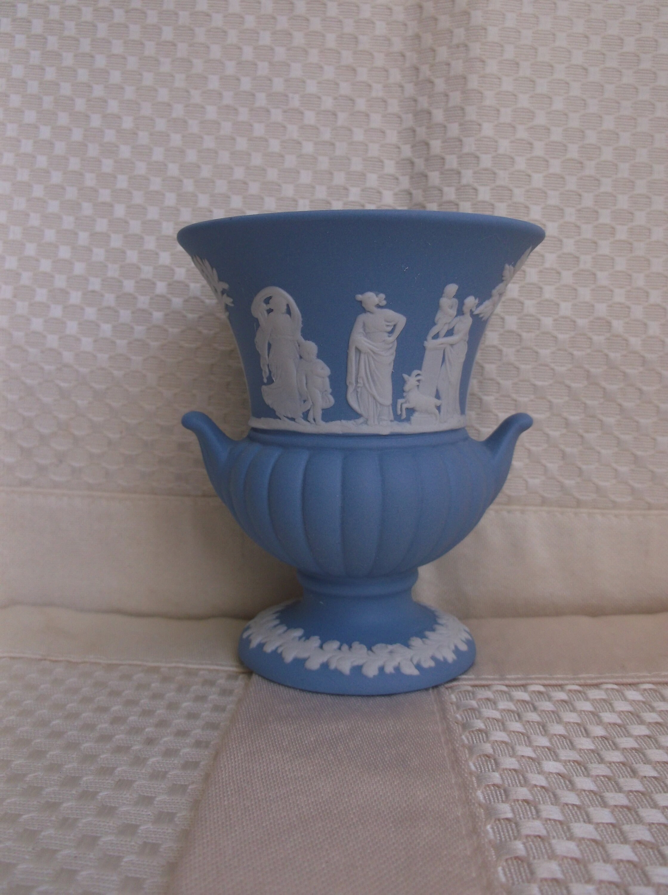 Wedgwood England Blue Jasperware Mini Vase Urn Neoclassical - Etsy