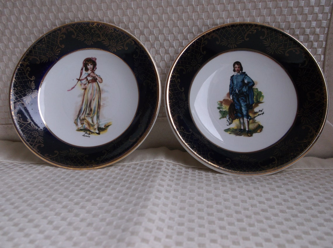Royal Falcon Ware England Trinket Dish or Butter Pat Blue Boy - Etsy