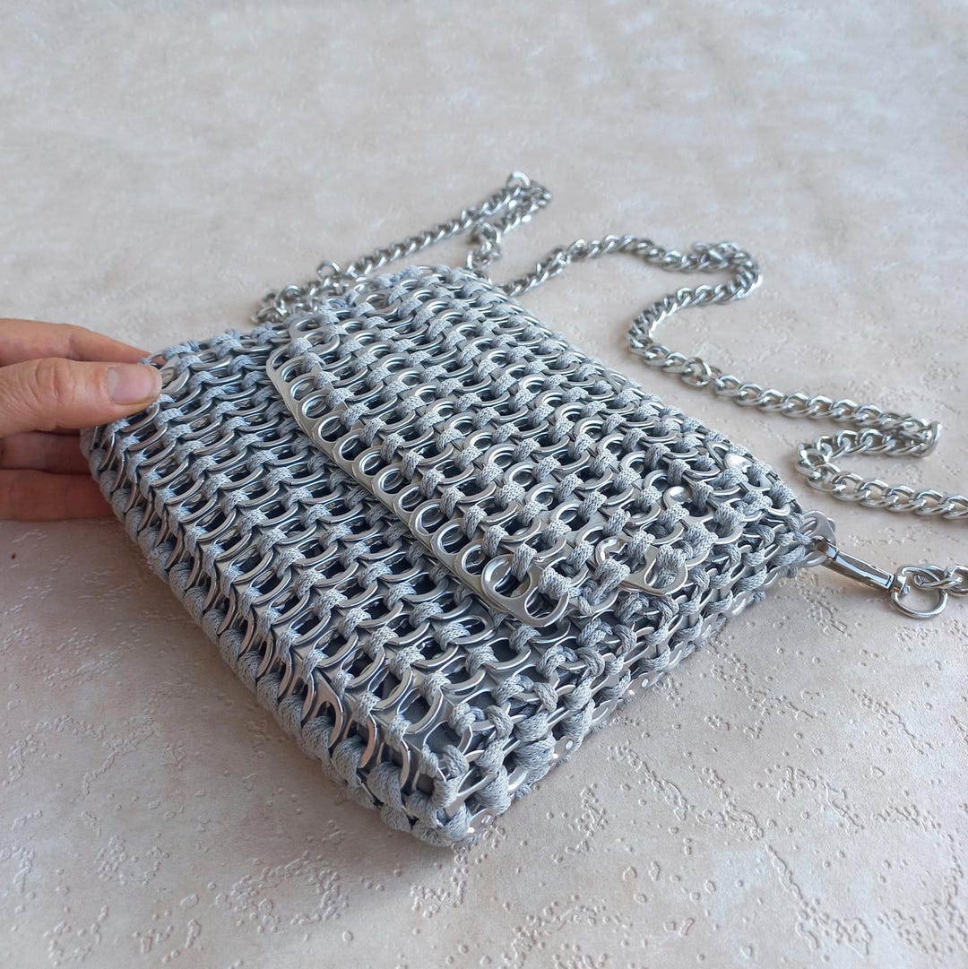 Soda Can Purse Recycled Bag Can Tab Bag Soda Tab Purse Aluminum Tab Bag ...