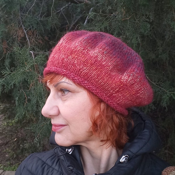 Knitted Tam Hat - Etsy