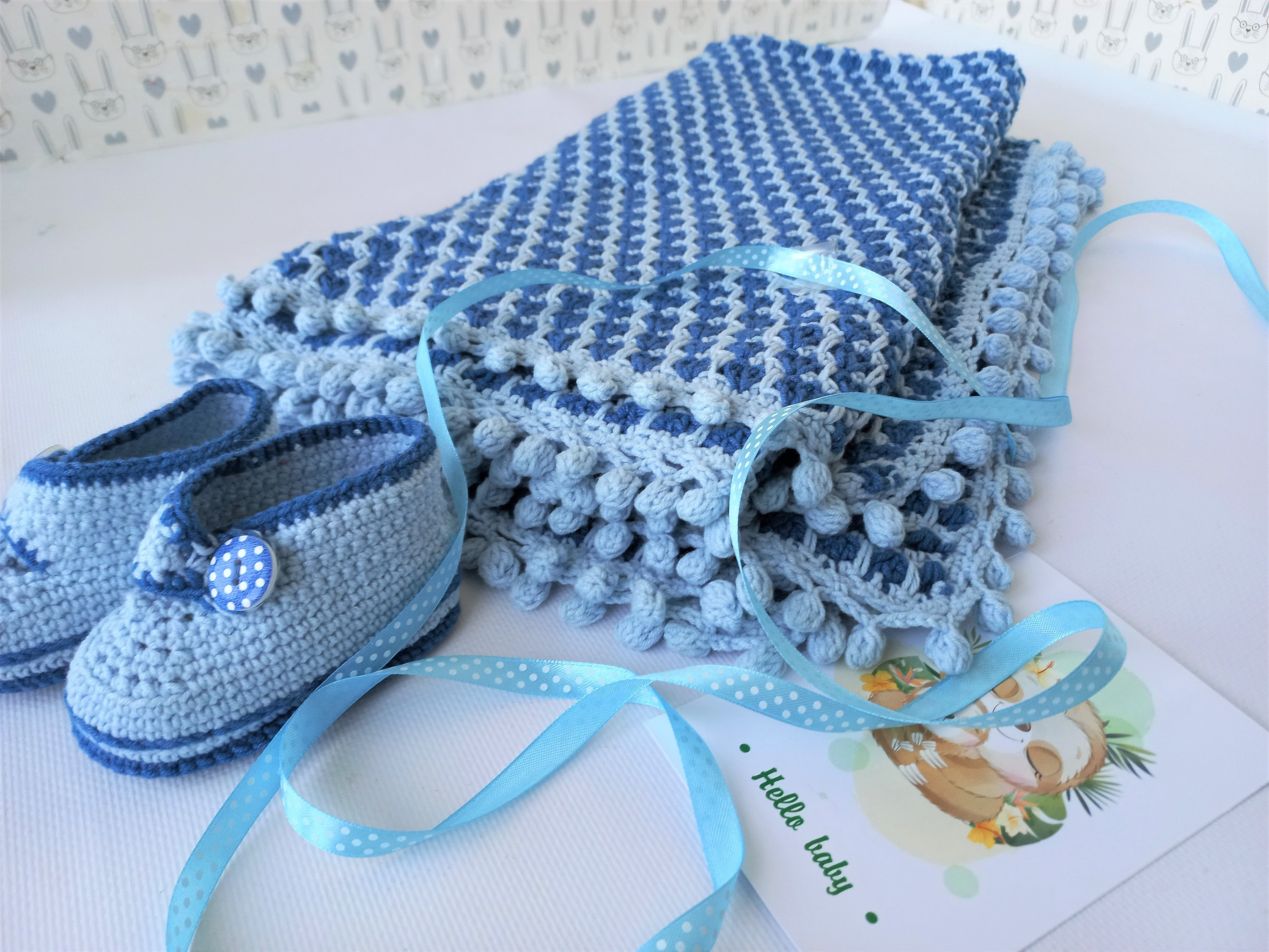 Congrats Pregnancy Gift Blanket Crochet Baby Blankets and - Etsy