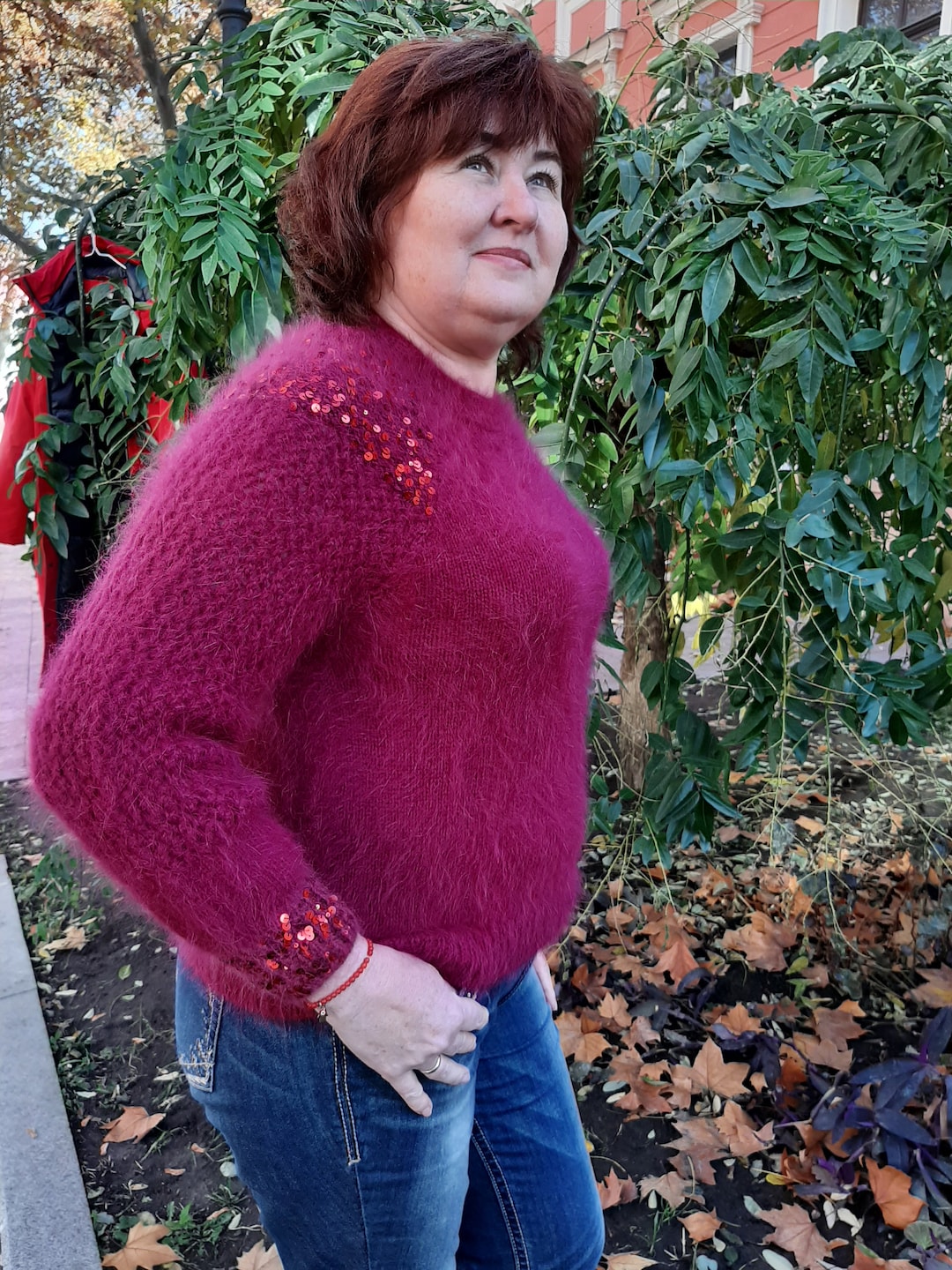 Chunky Knit Fluffy Sweater Fuzzy Sweater Handknit Delicate - Etsy