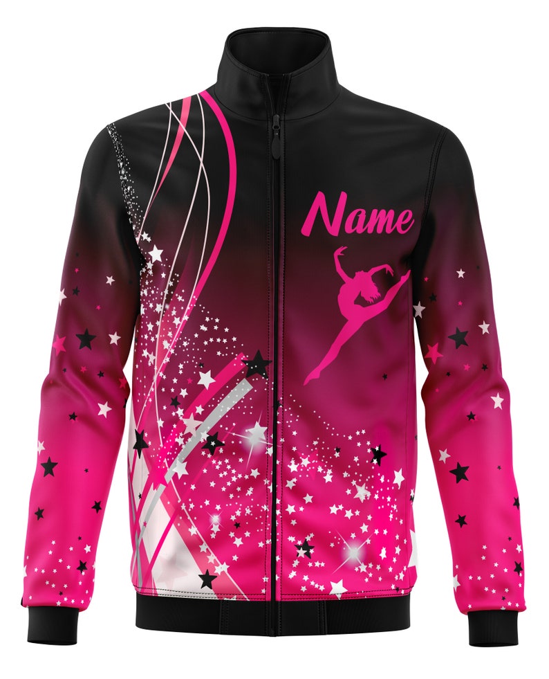 Personalised Girls "pink Cola" Gymnastics and Dance Tracksuit Elite ...