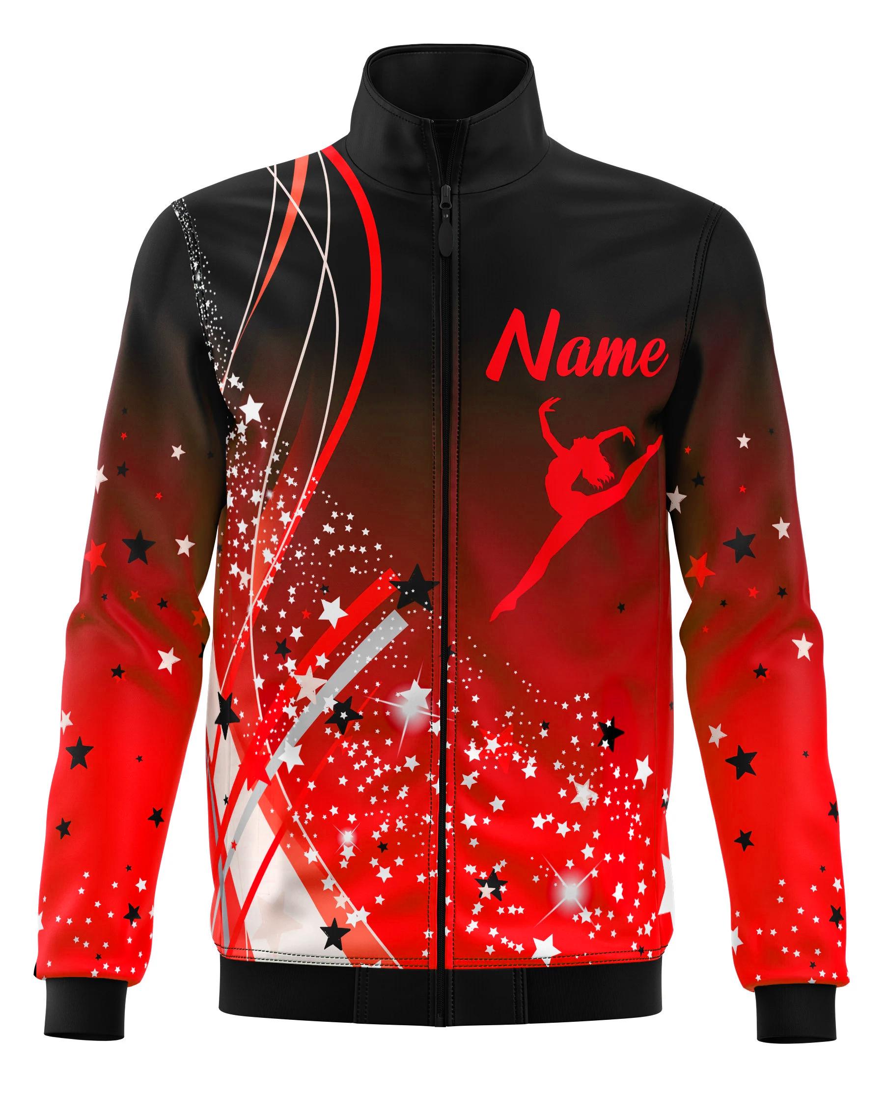 Personalised Girls "red Cola" Gymnastics and Dance Tracksuit Elite ...