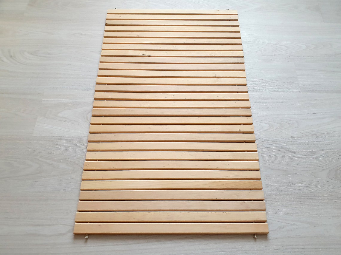 Wooden Roll up Shower, Roll up Bath, Roll up Outdoor Mat 35 X 24 ...