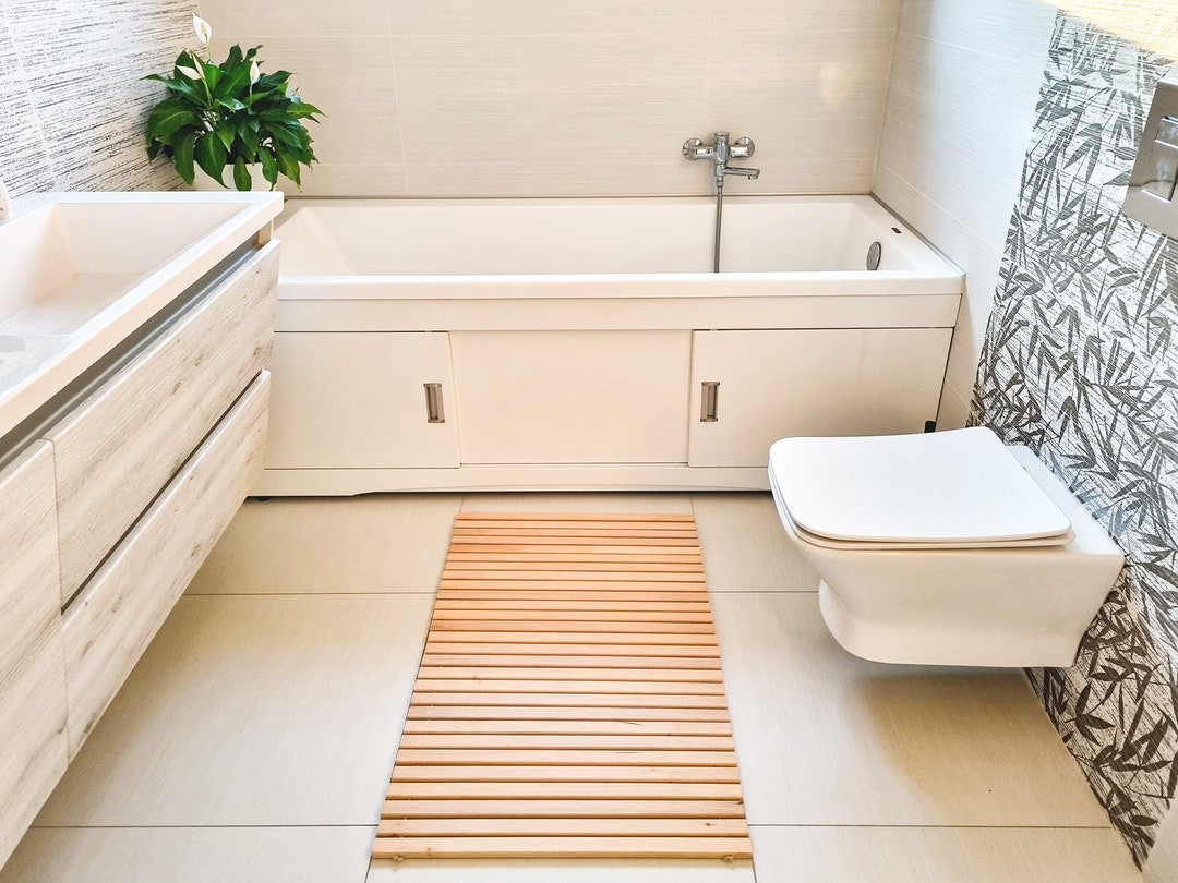 Wooden Roll up Shower, Roll up Bath, Roll up Outdoor Mat 35 X 24 ...