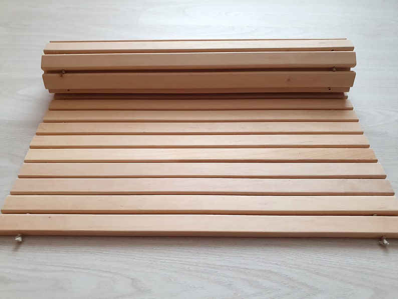 Wooden Roll up Shower, Roll up Bath, Roll up Outdoor Mat 35 X 24 ...