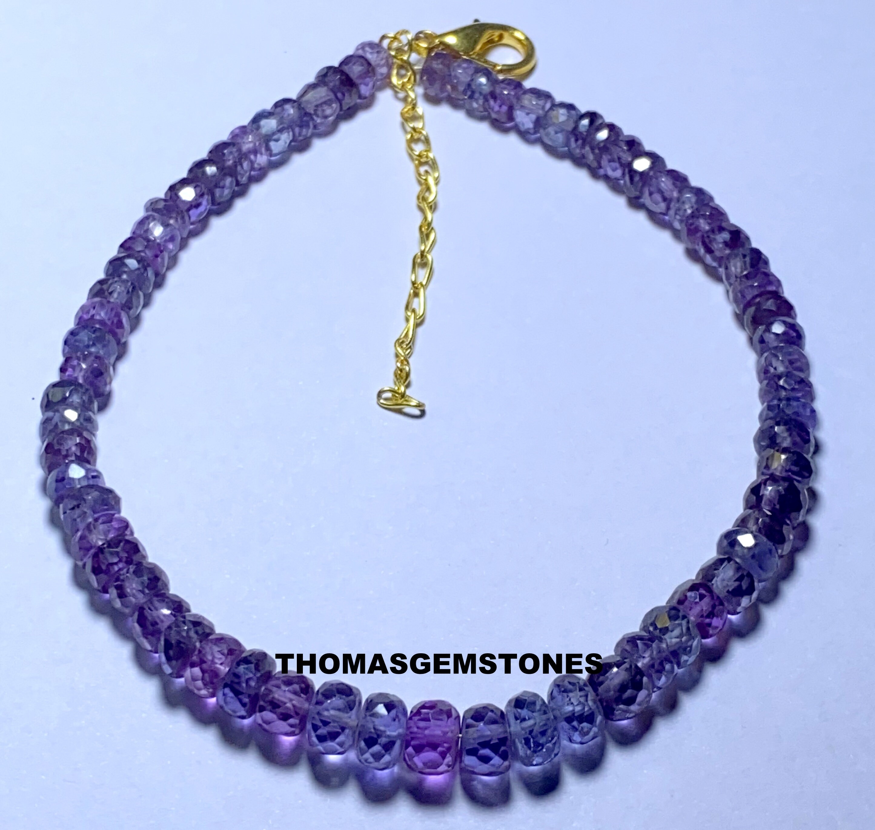 Alexandrite Beads Rare Alexandrite Faceted Beads Bracelet Sparkling ...