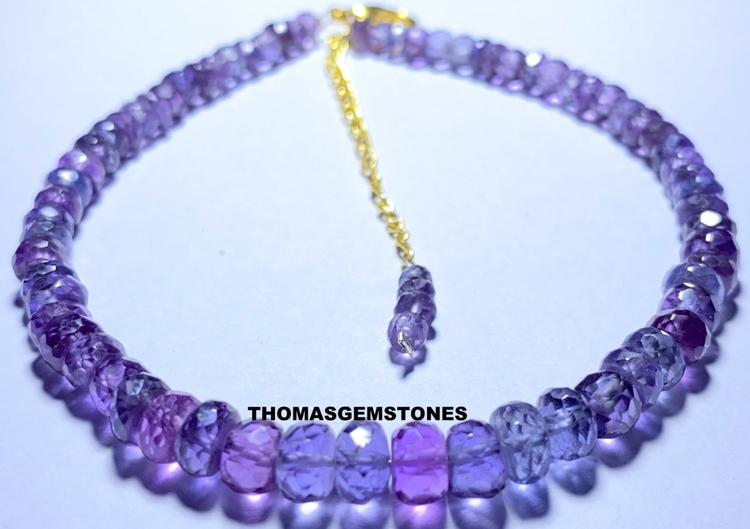 Alexandrite Beads Rare Alexandrite Faceted Beads Bracelet Sparkling ...