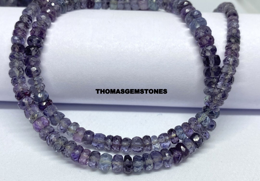 AAAA++ Rare Alexandrite Beads Sparkling Alexandrite Rondelle Faceted ...