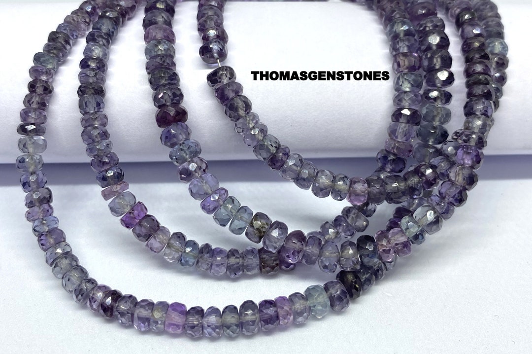 AAAA++ Rare Alexandrite Beads Sparkling Alexandrite Rondelle Faceted ...