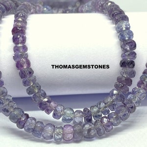 AAAA++ Rare Alexandrite Beads Sparkling Alexandrite Rondelle Faceted ...