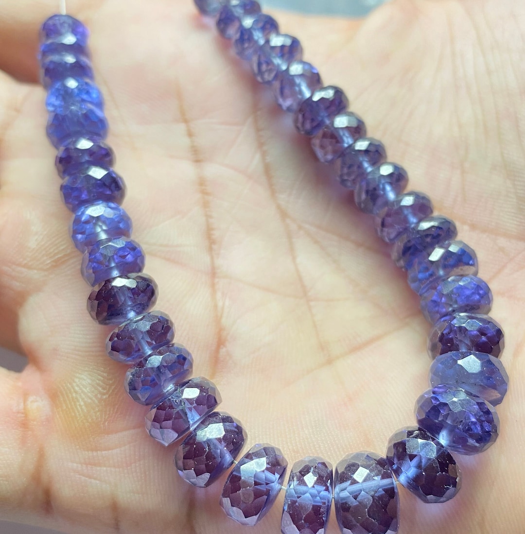 Alexandrite Beads Rare Alexandrite Faceted Beads Bracelet Sparkling ...