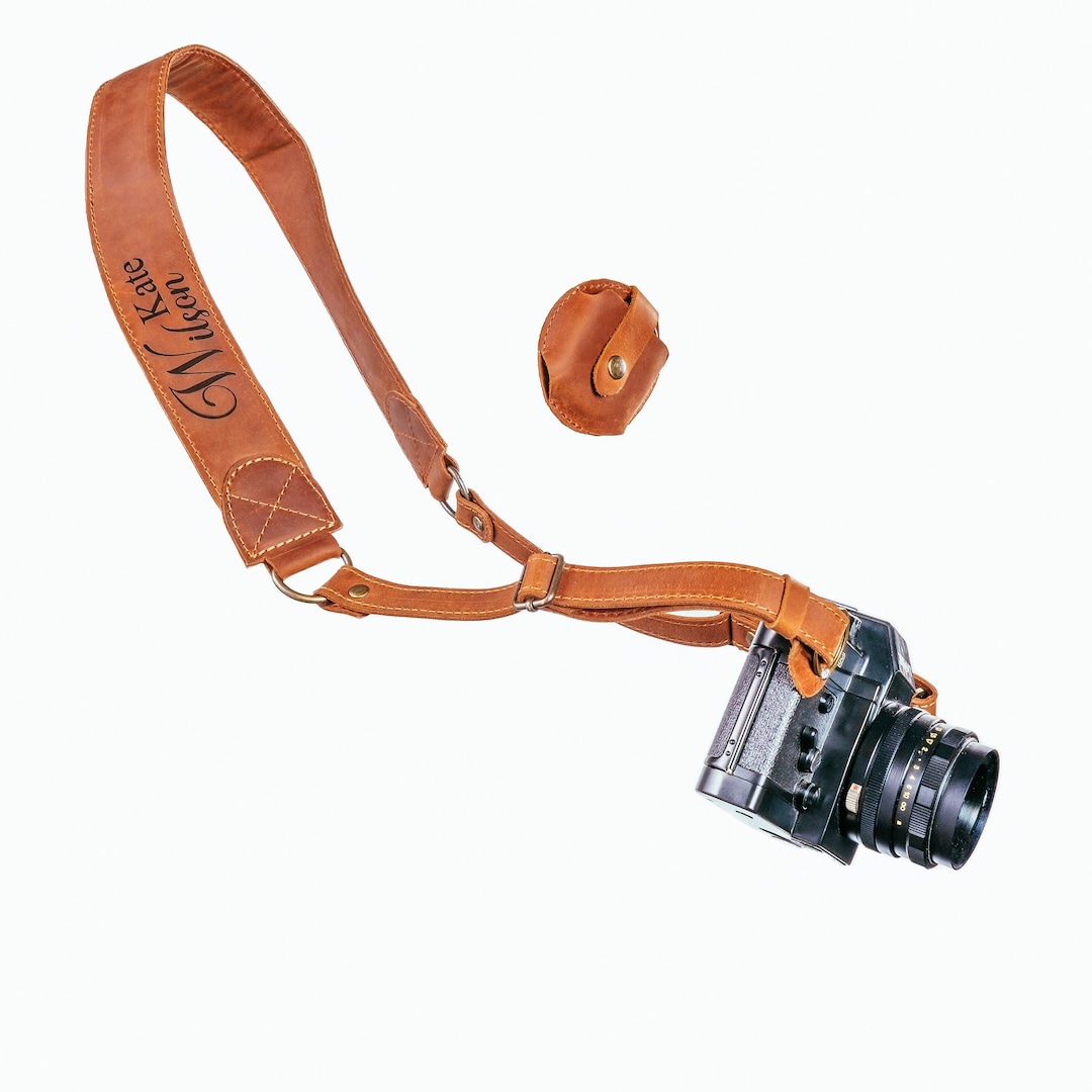 Personalized Leather Camera Strap Gift Custom Strap for Photographers ...