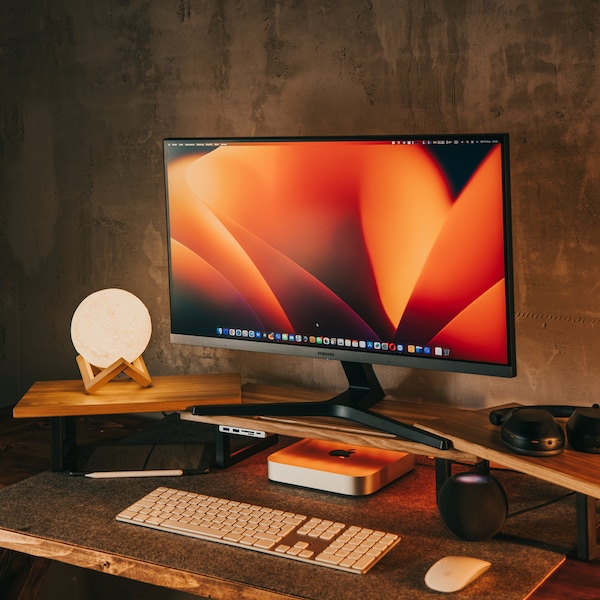 Wood Monitor Stand - Etsy