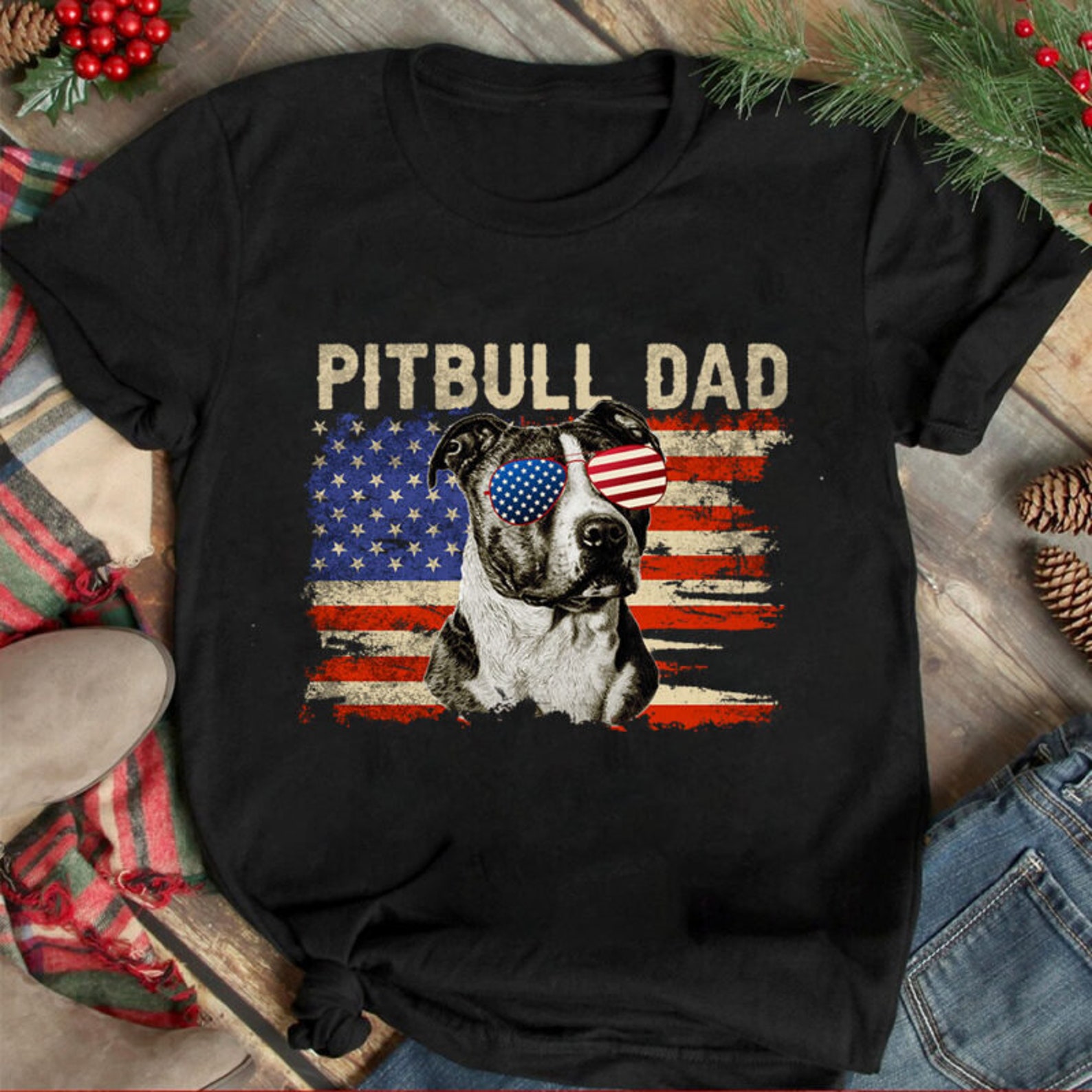 Pitbull Dad shirt pitbull shirts pitbull lover shirt | Etsy