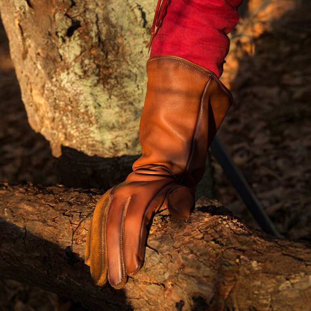 Falcon Gloves Brown - Etsy UK