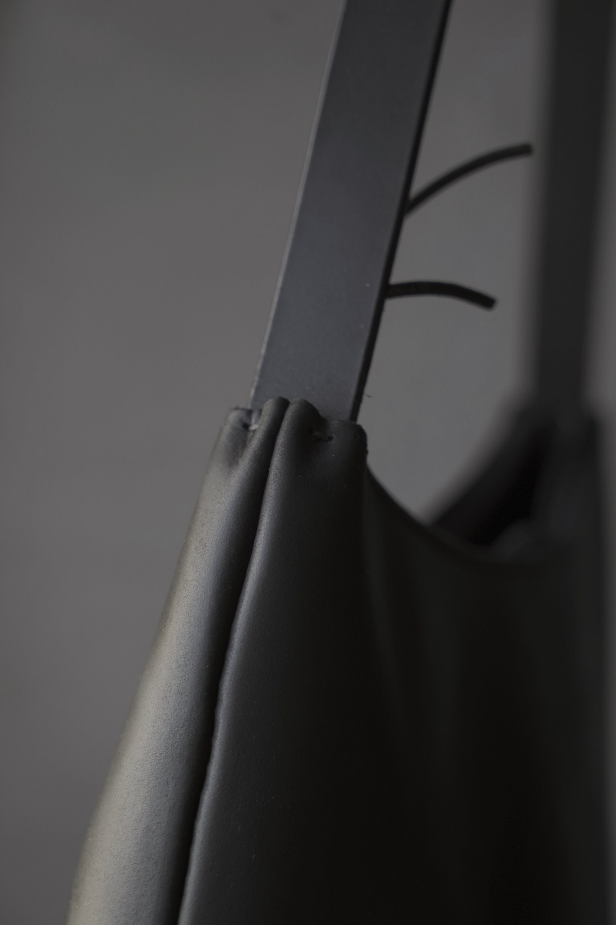 Unique Black Leather Handbag Encke - Etsy