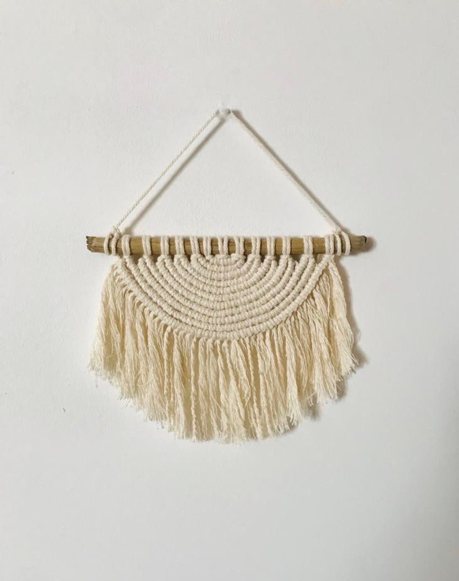 Macrame Sun Wall Hanging Boho Wall Decor Small | Etsy