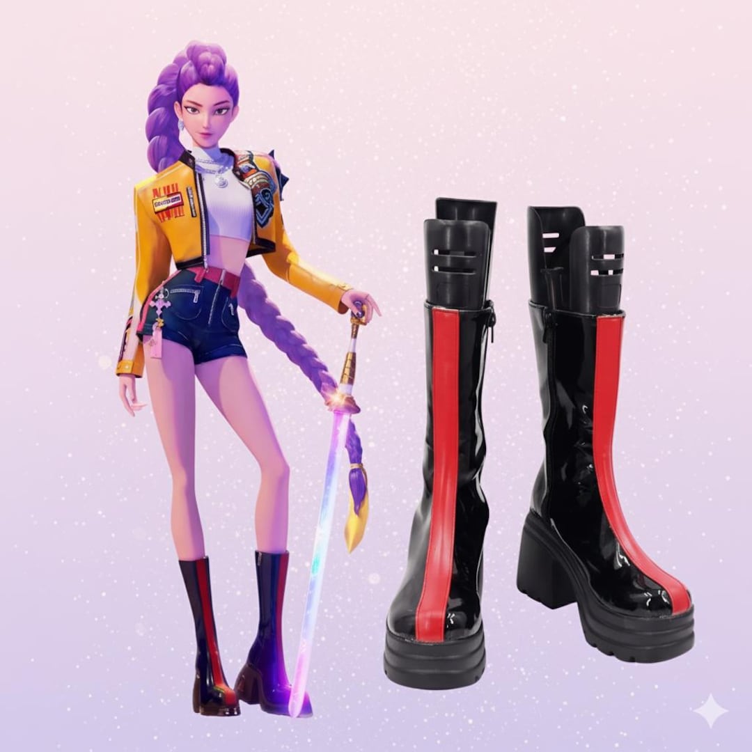 CHASSEURS DE DÉMONS KPOP personnalisés Huntrix Rumi Cosplay bottes ...