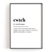 Cwtch Definition Home Print Bedroom Print Home Decor - Etsy UK