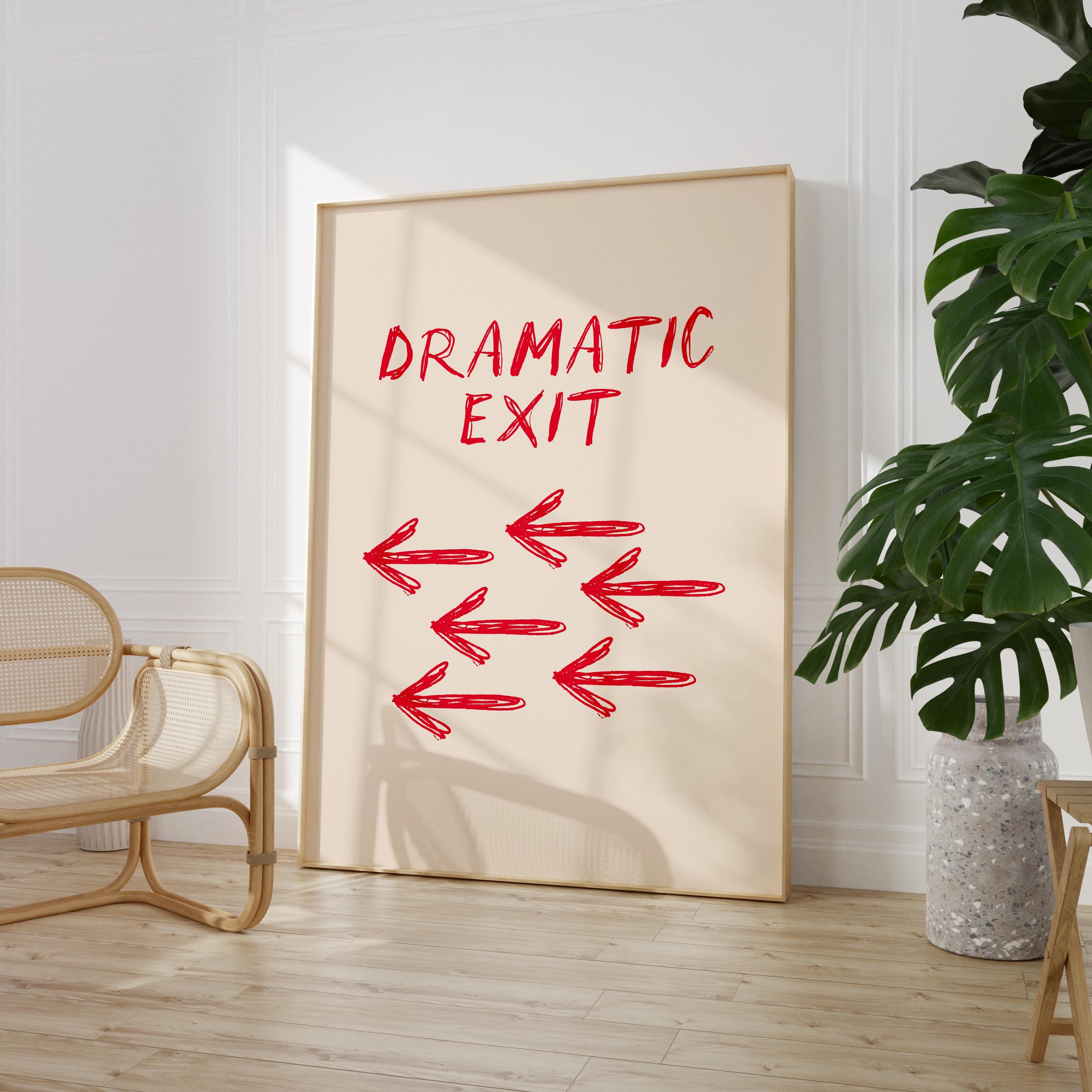 Dramatic Exit Print | Hallway Print | Entryway Decor | Home Wall Art ...