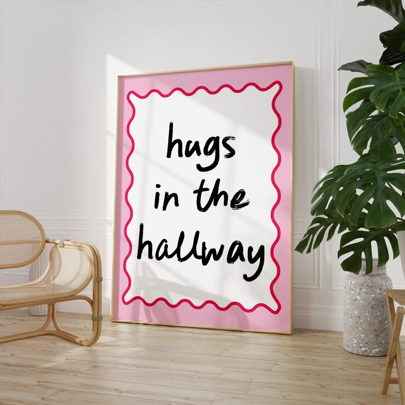 Hugs in the Hallway Print | Hallway Print | Entryway Wall Art ...