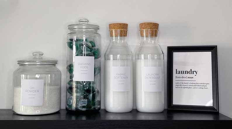 Laundry Labels Waterproof Labels Washing Labels Storage - Etsy