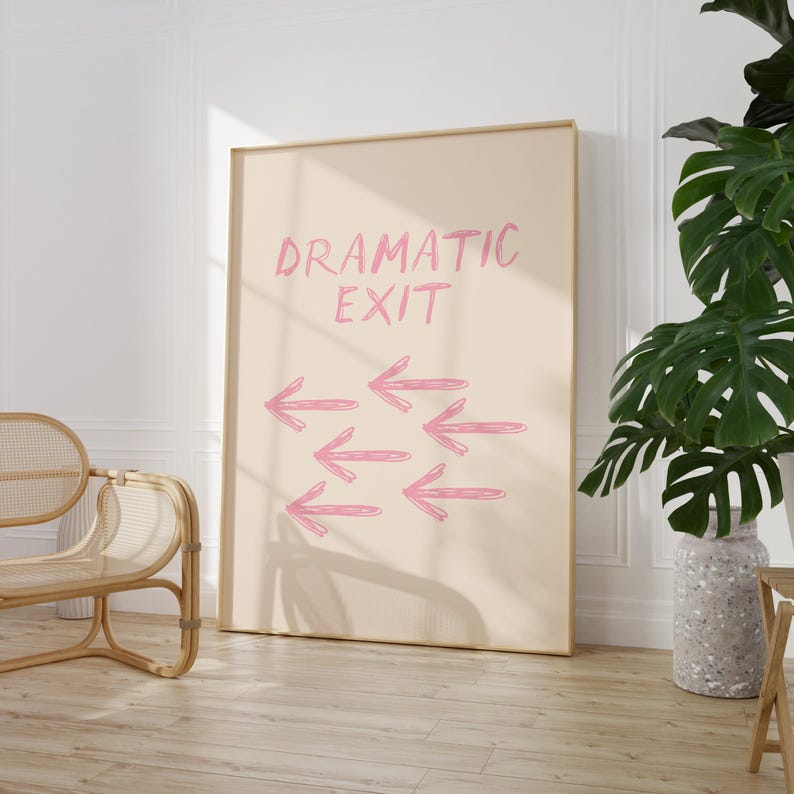 Dramatic Exit Print | Hallway Print | Entryway Decor | Home Wall Art ...