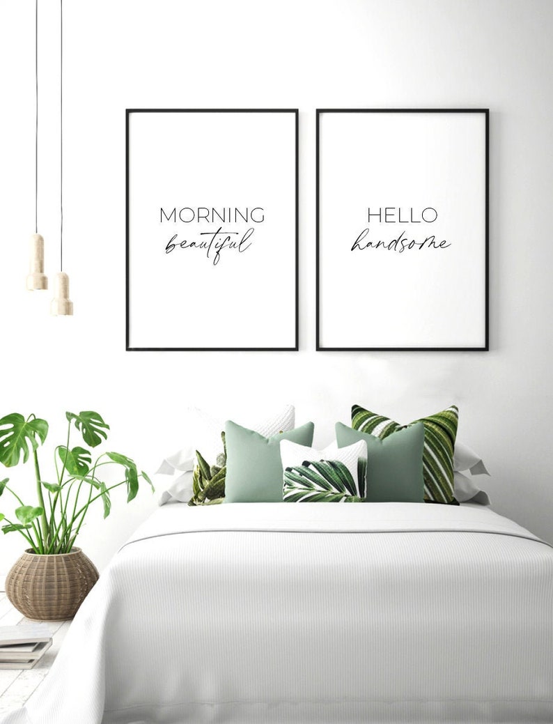 Bedroom Print | Bedroom Prints Set of 2 | Bedroom Wall Art | Bedroom ...