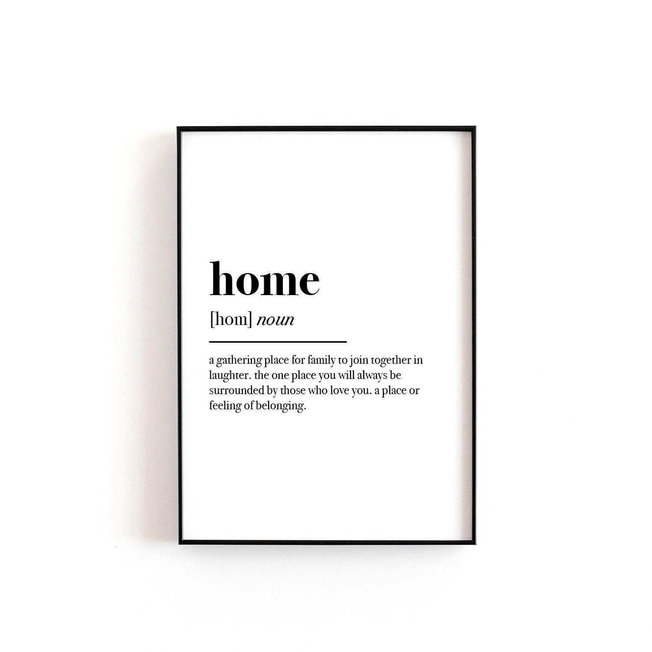Home Definition Home Print Bedroom Print Home Decor - Etsy UK
