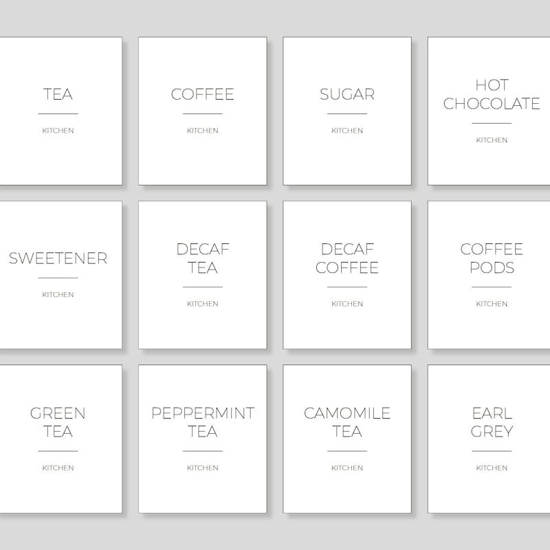 Coffee Syrup Tag - Etsy UK