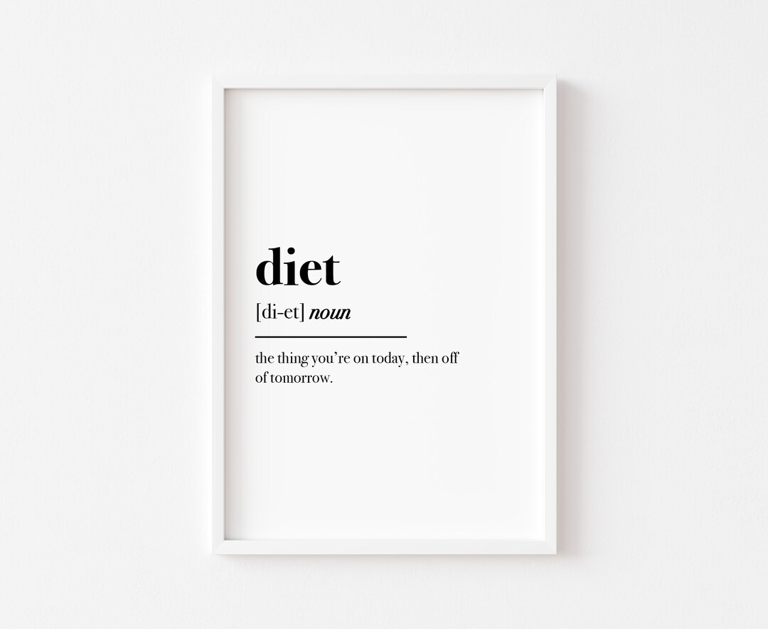 Kitchen Prints | Diet Definition | Food Prints | Kitchen Print ...